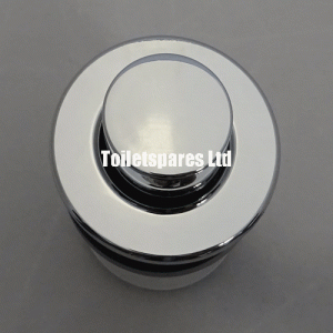 Raised palm push single pneumatic BUTTON - toiletspares.co.uk