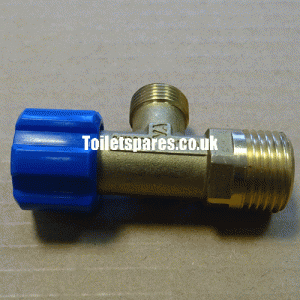oli Expert/Better/Evo isolation tap (Blue) - toiletspares.co.uk