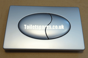 Ceramica Plate Two (Oval) MATTE SATIN - toiletspares.co.uk