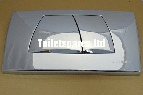 Geberit Twinline Plate Chrome - toiletspares.co.uk