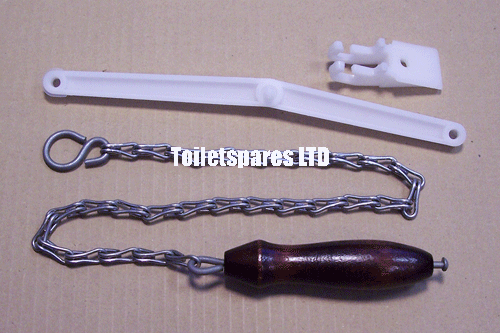 Plastic HL lever and chain pull - toiletspares.co.uk