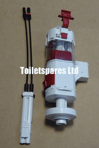 Sanit twin black cable FLUSHVALVE - toiletspares.co.uk