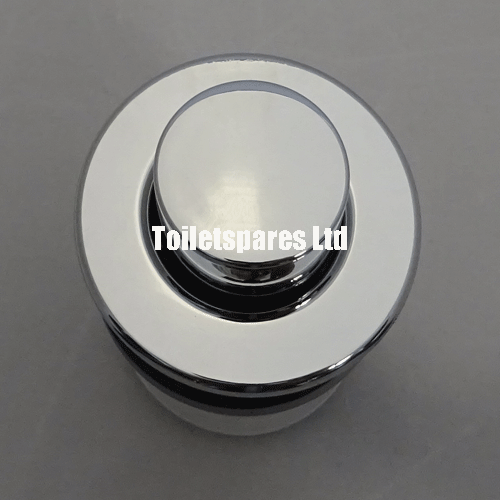 Raised palm push single pneumatic BUTTON - toiletspares.co.uk