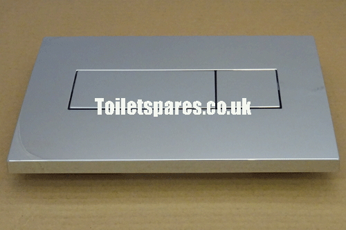 Francis Pegler/Prozone Kubix Plate Chrome - toiletspares.co.uk