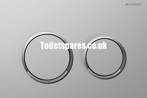 Omega 20 plate (chrome/matte) - toiletspares.co.uk