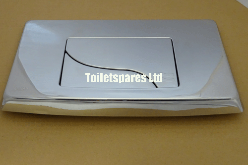 Siamp BCM 500/535 Dual flush plate Chrome - toiletspares.co.uk