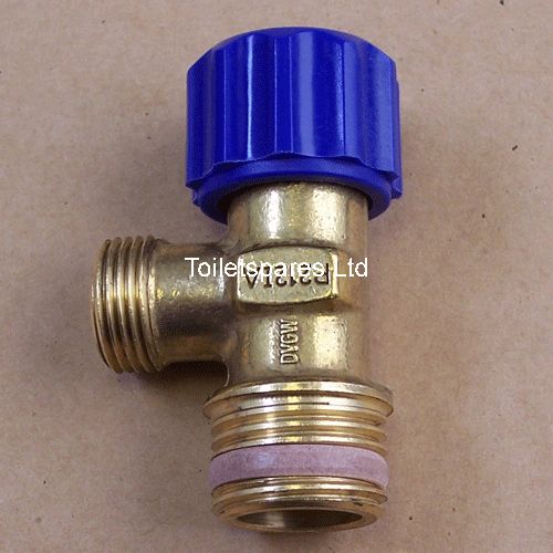 Isolation Valve, Blue - toiletspares.co.uk