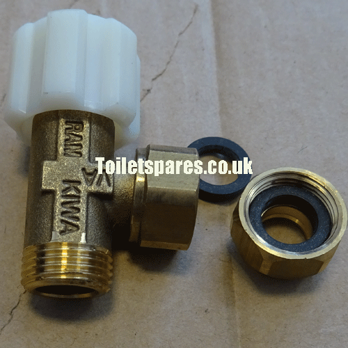 Isolation tap Aqua S - toiletspares.co.uk