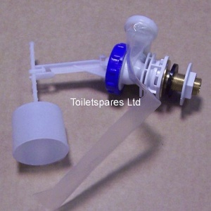 Torbeck 3/8 European Size Side Entry Float Valve. - toiletspares.co.uk